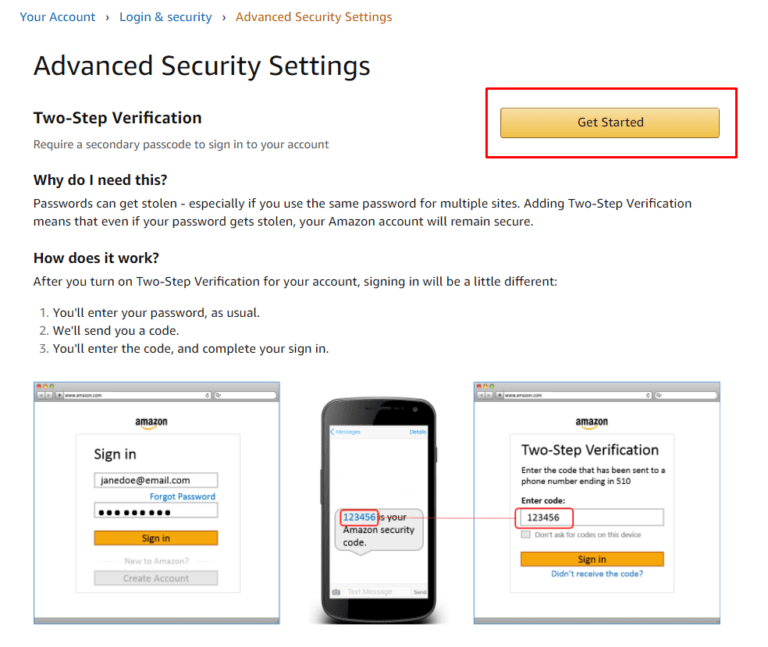 Amazon Two-Factor Authentication: What Is It? | SageMailer