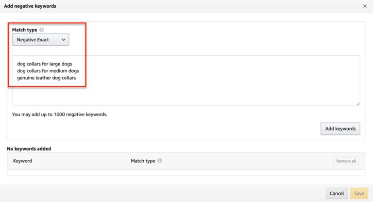 Amazon Negative Keywords Tool: PPC Targeting Enhancement | SageMailer